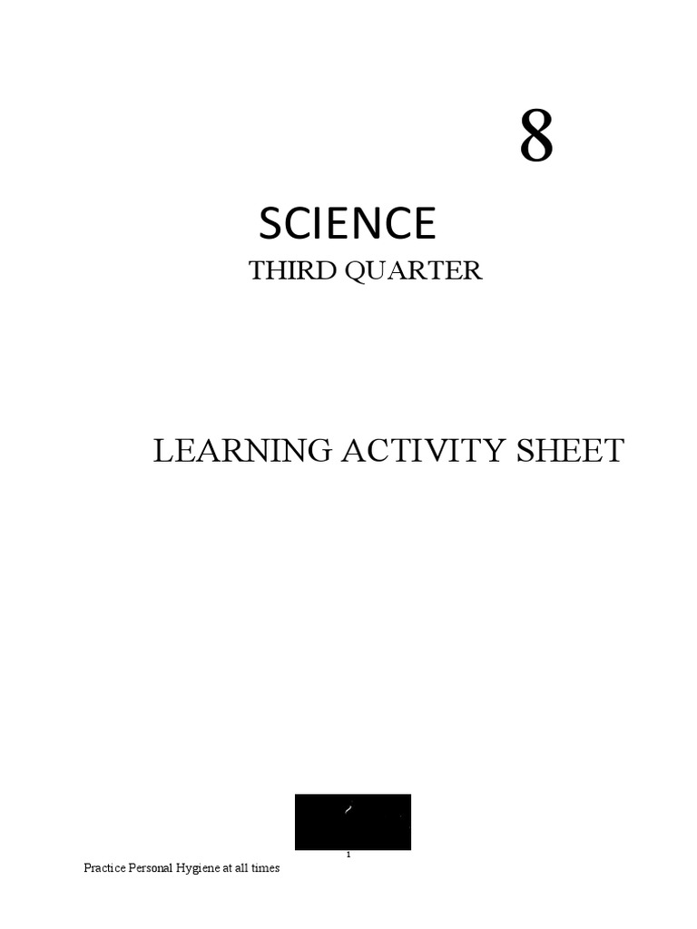 Science 8 LAS Quarter 3 NoAK | PDF