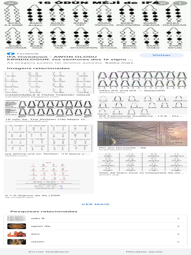 Significados dos 16 Odus de Ifá | PDF