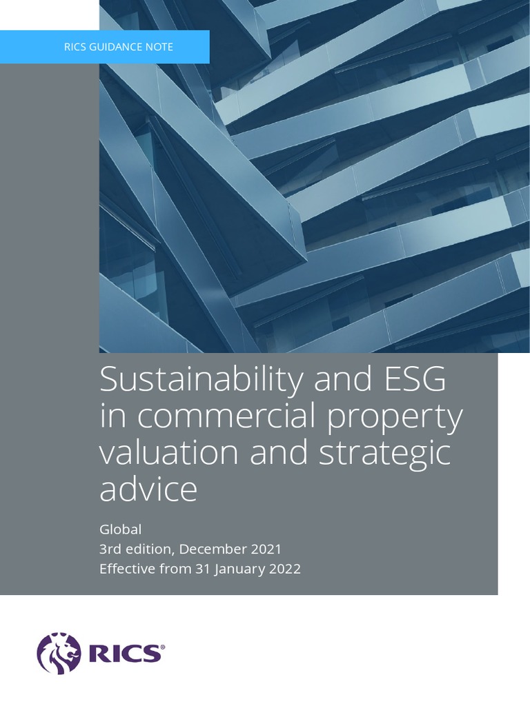 Sustainability and Esg Guidance Note - December 2021 - v1 | PDF