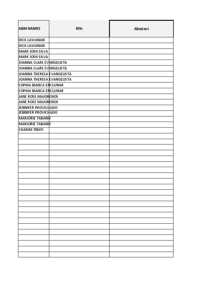 Research Matrix | PDF