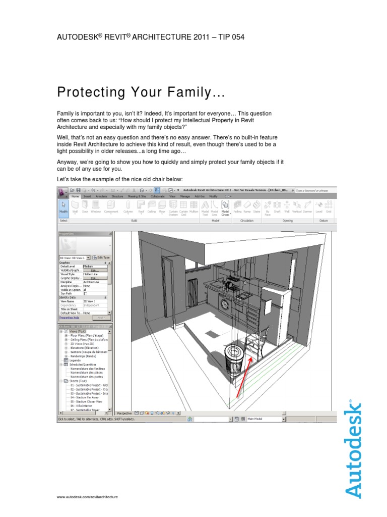 054 Revit Tip Protecting Your Family | PDF | Autodesk Revit | Information Technology Management