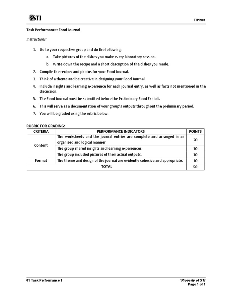 01 Task Performance 1 | PDF