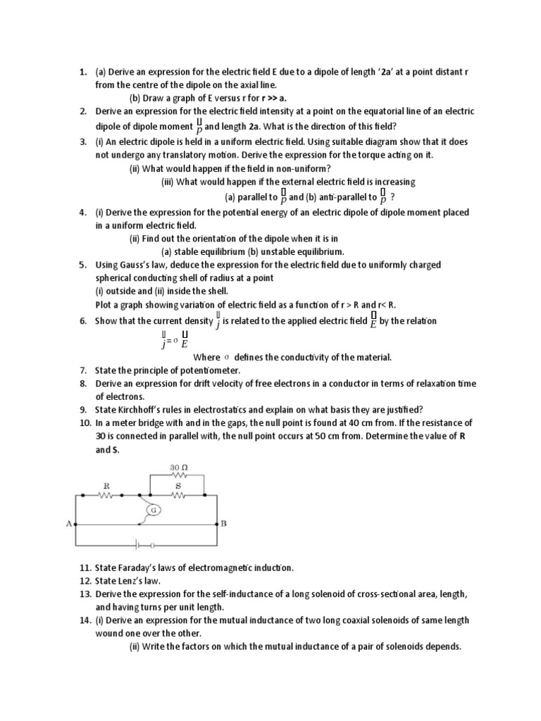 Test-4 (Complete Electromagnetism) | PDF | Magnetic Field | Inductance