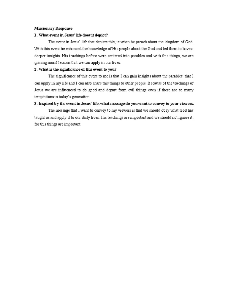 Insights from Jesus' Teachings | PDF