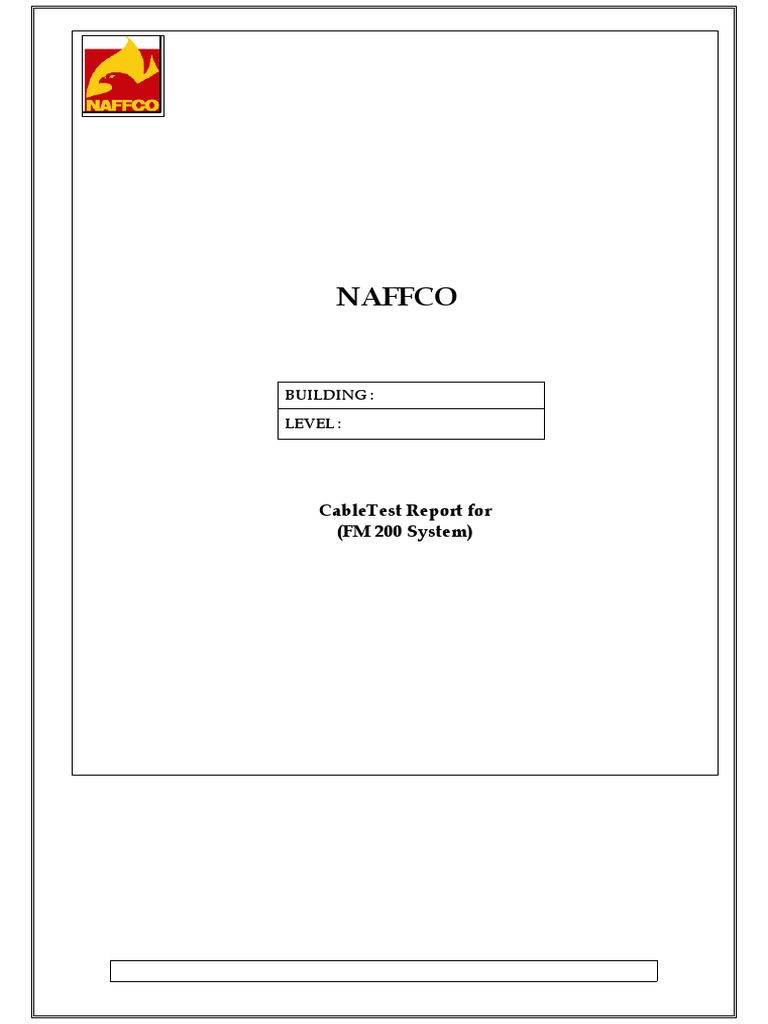 Fire Alarm Loop Resistance Test Report | PDF