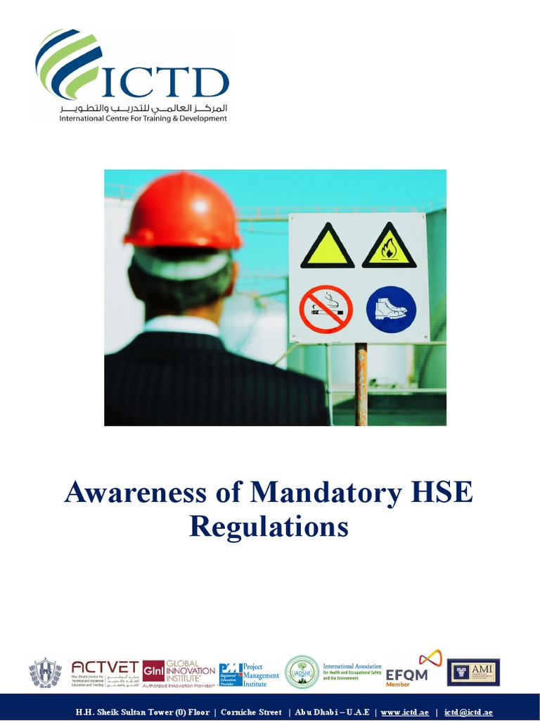 Awareness of Mandatory HSE Regulations | PDF | Occupational Safety And ...