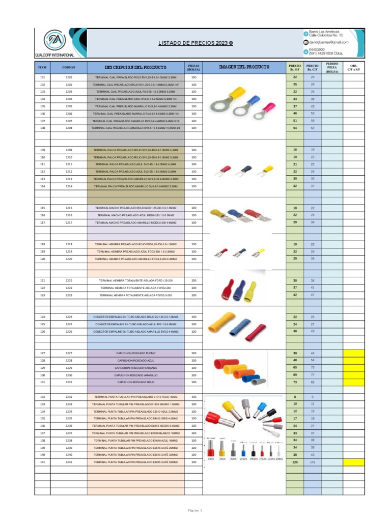 Lista Precios Qualcorp Ciudad SCZ | PDF