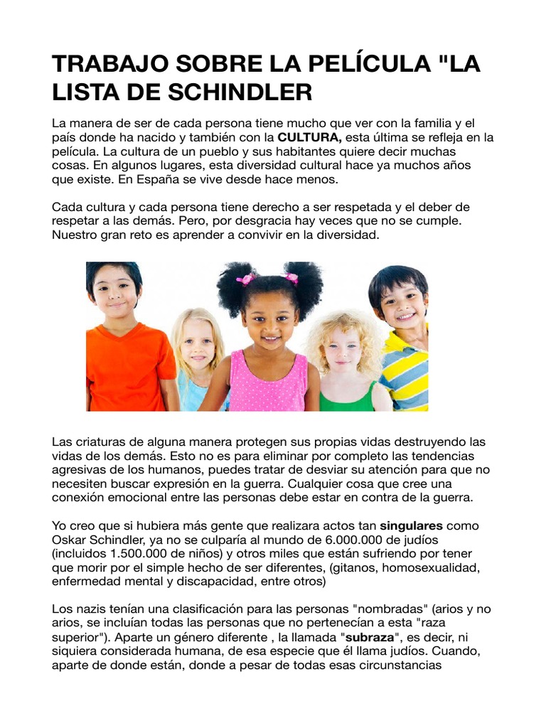 La Lista de Schindler | PDF