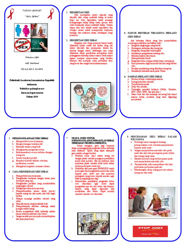 Leaflet Prilaku Seks Bebas | PDF