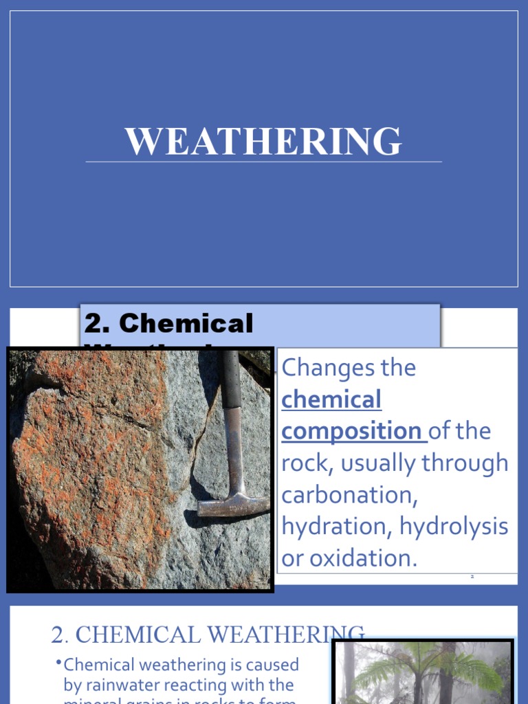 Earth Science Q2 L1 Weathering Part 2 | PDF | Weathering | Rock (Geology)