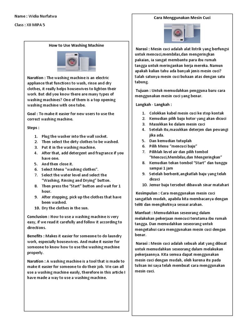 Teks Prosedur, Widia | PDF