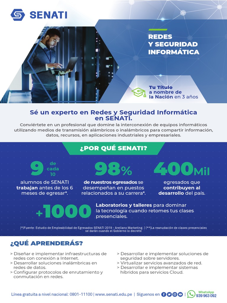 Volante Redes y Seguridad Informatica | PDF | Red de computadoras | Computación en la nube