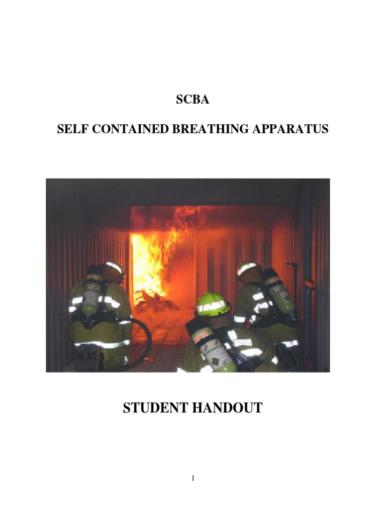 SCBA Guide | PDF | Respiratory System | Oxygen