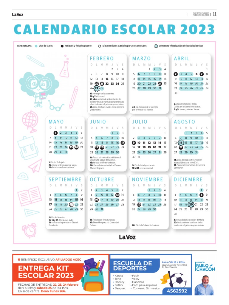 Calendario Escolar 2023-2024 ICEST | PDF