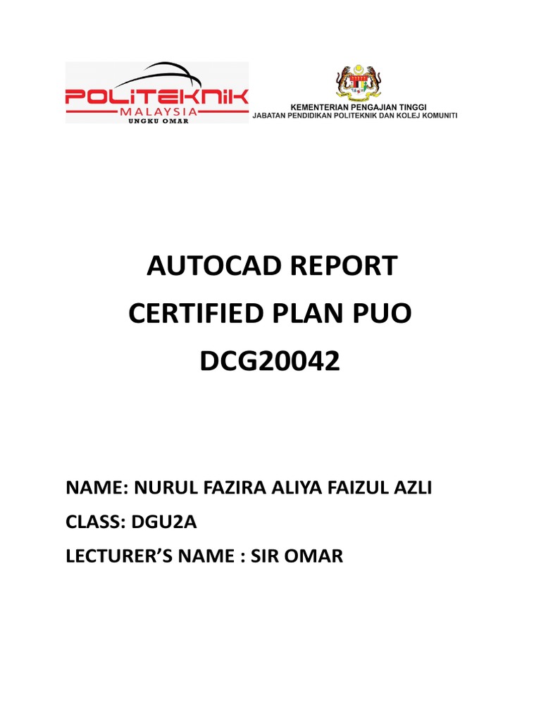 Autocad Report | Download Free PDF | Auto Cad | 3 D Computer Graphics