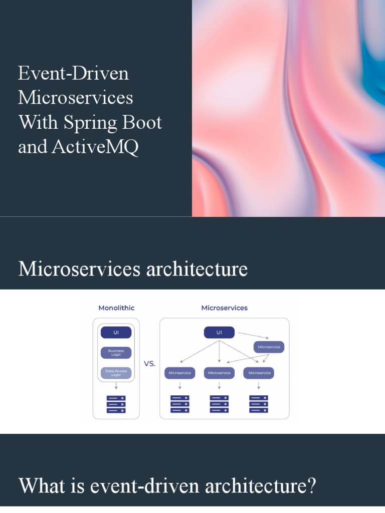 Event-Driven Microservices With Spring Boot and Activemq | PDF ...
