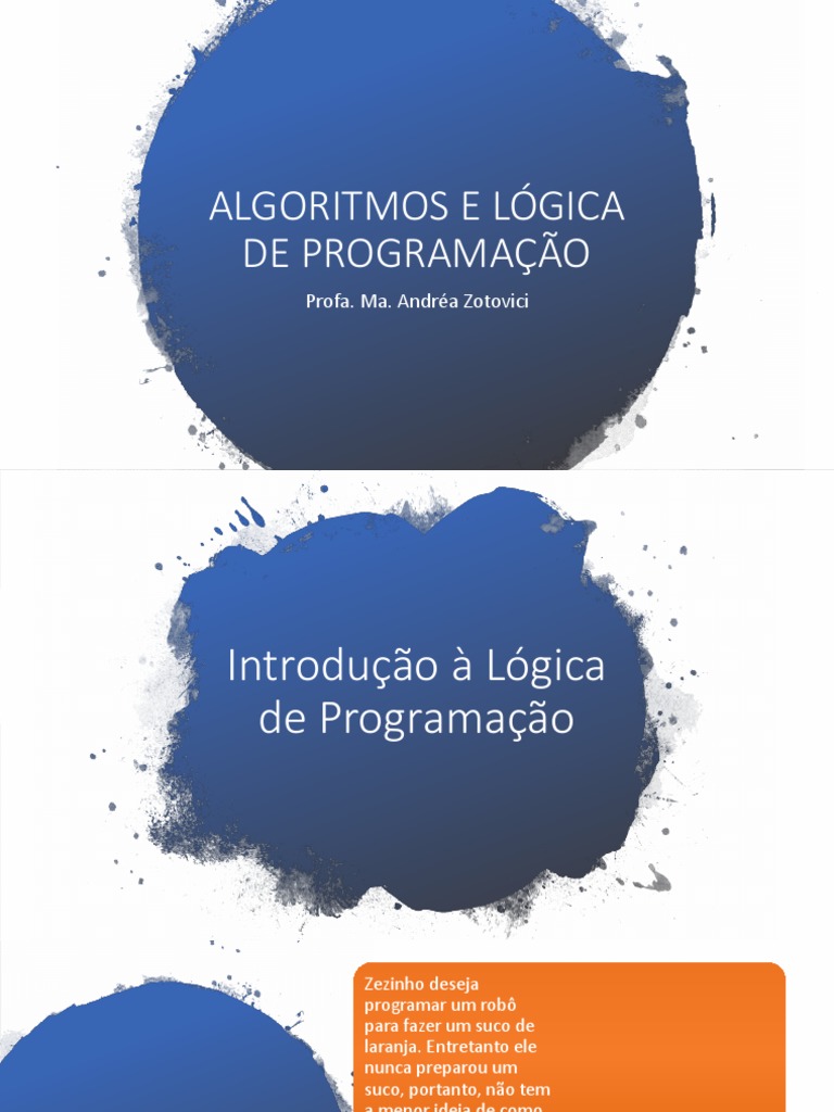 001-Algoritmos e Lógica de Programação | PDF | Algoritmos | Programação ...
