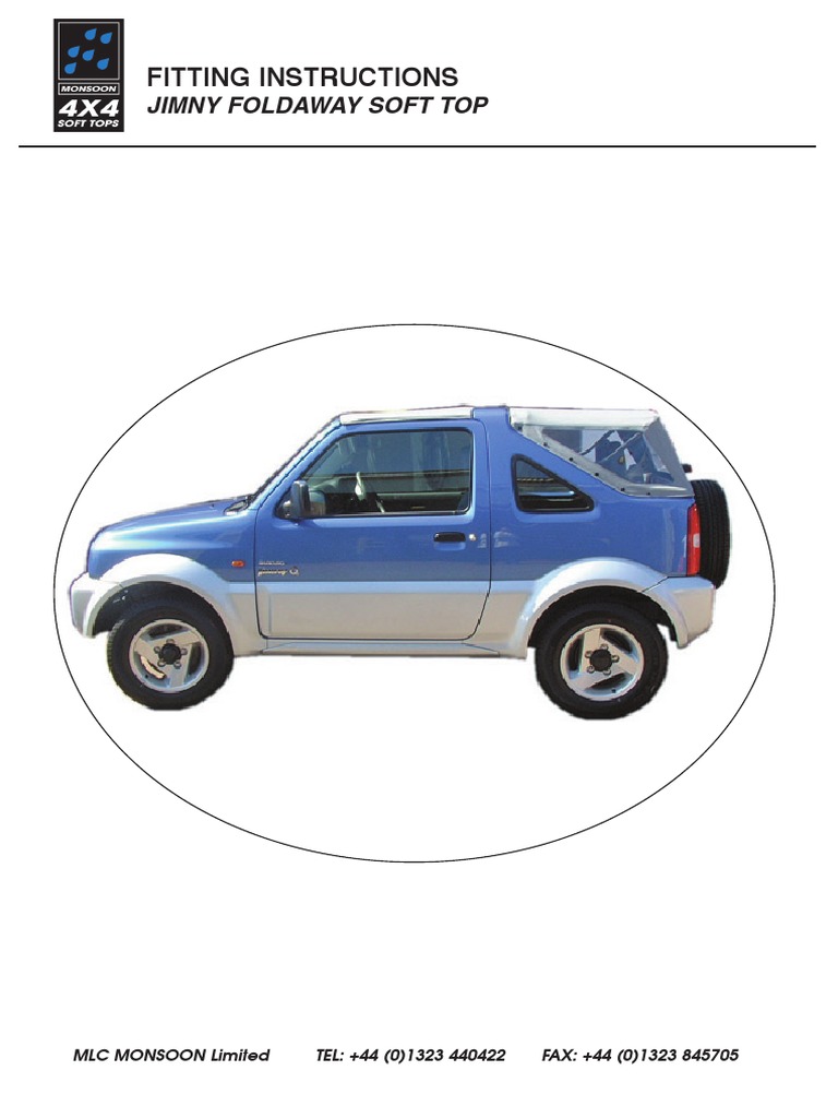 Jimny Fitting Instruction | PDF | Trunk (Car) | Rivet