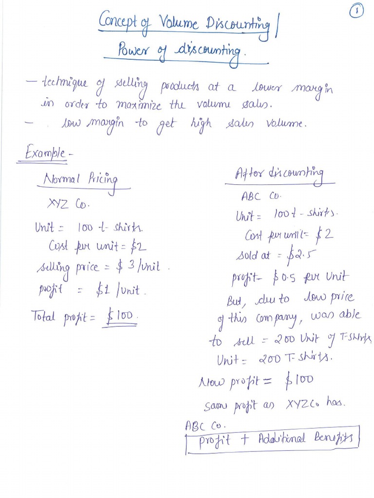 Volume Discounting | PDF