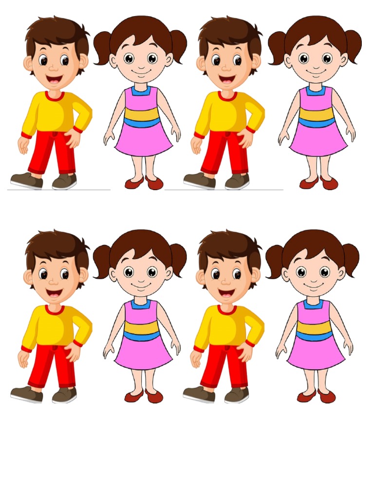 Boy and Girl Template | PDF