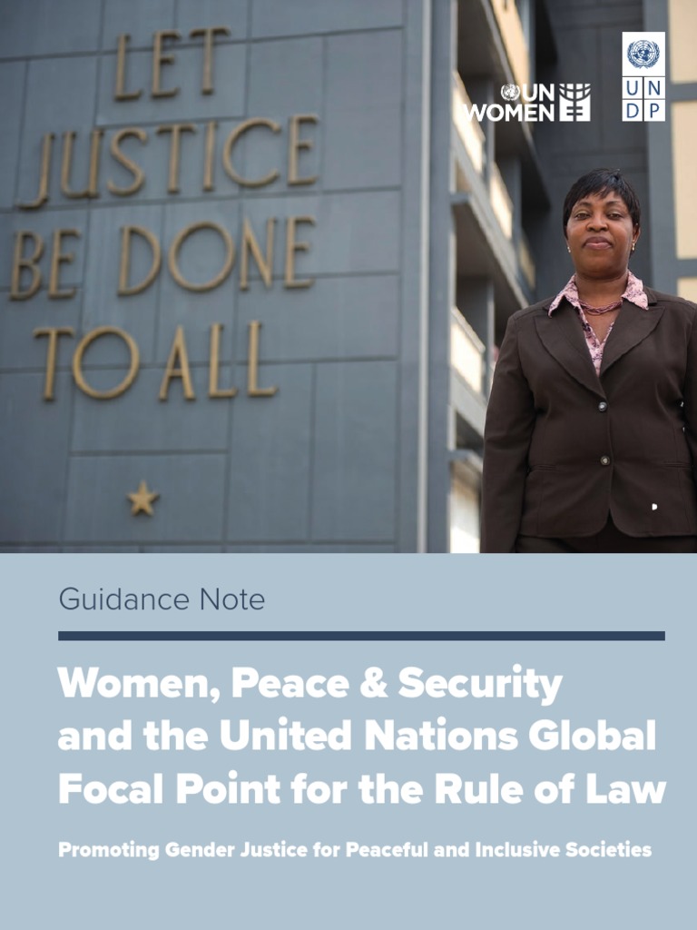 Women Peace and Security and The UN Global Focal Point For The Rule of ...