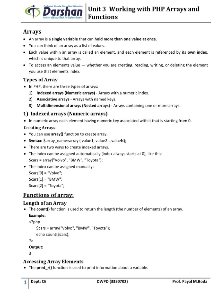 DWPD GTU Study Material E-Notes Unit-3 19082020082507AM | PDF