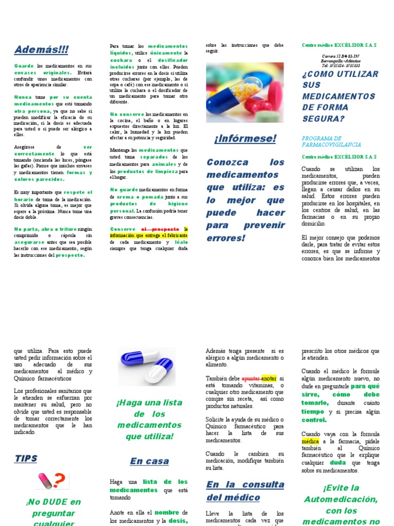 ANEXO 1.Folleto-COMO UTILIZAR SUS MEDICAMENTOS DE FORMA SEGURA ...