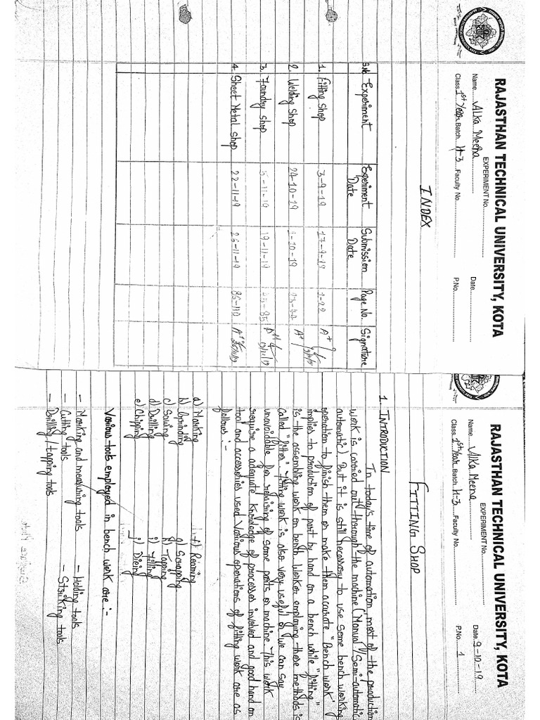 PRM Practical File | PDF