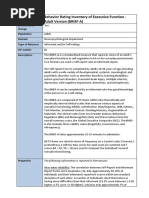 Brief2a Self Report Form Interpretive Report Sample | PDF | Cognition ...