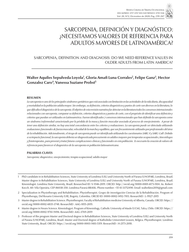 Acordero,+gestor a+de+la+revista,+21+Sarcopenia+RevA+05-01 | PDF ...