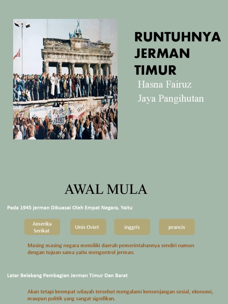 RUNTUHNYA Jerman Timur | PDF | Sejarah