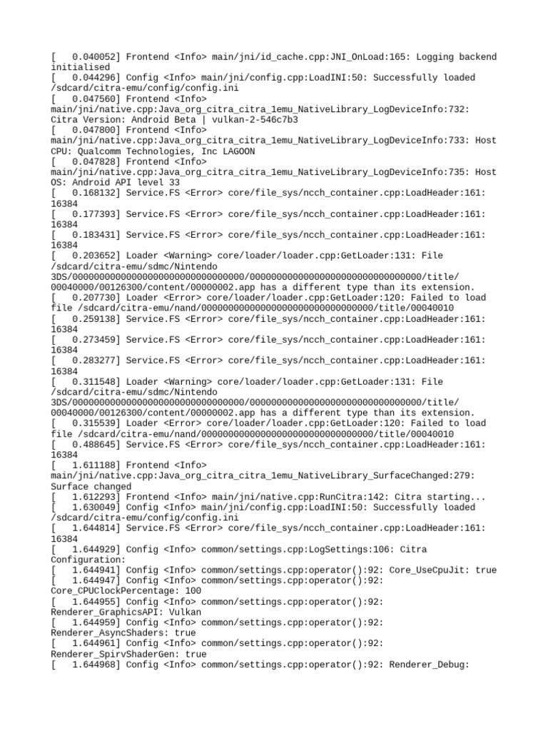 Citra Log | PDF | Computer Science | Software Development