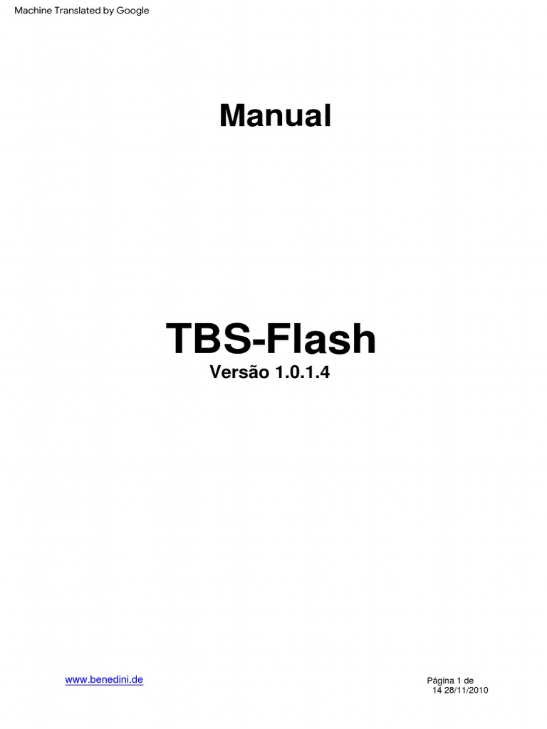 Tbs-Flash e v1014 BPT | PDF | USB | Som