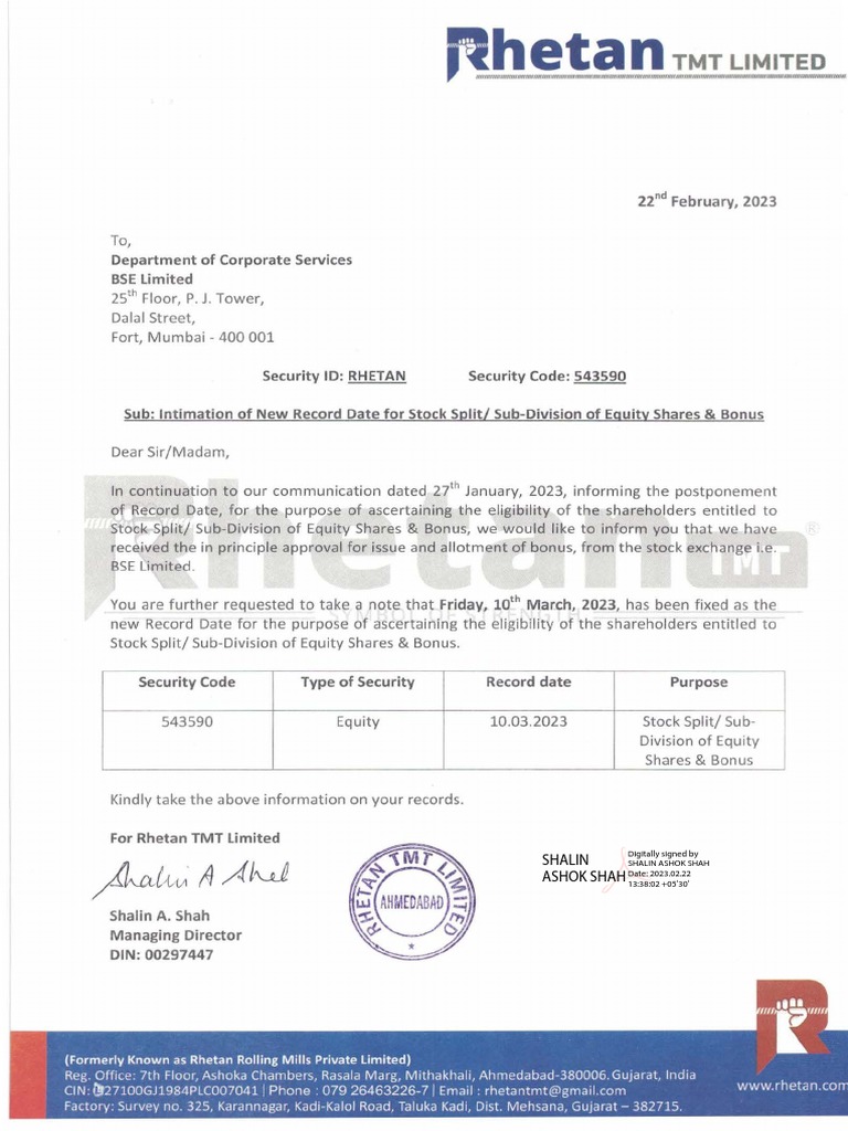 500 1000 Full Corp Action 20230222 | PDF | Stocks | Stock Exchange