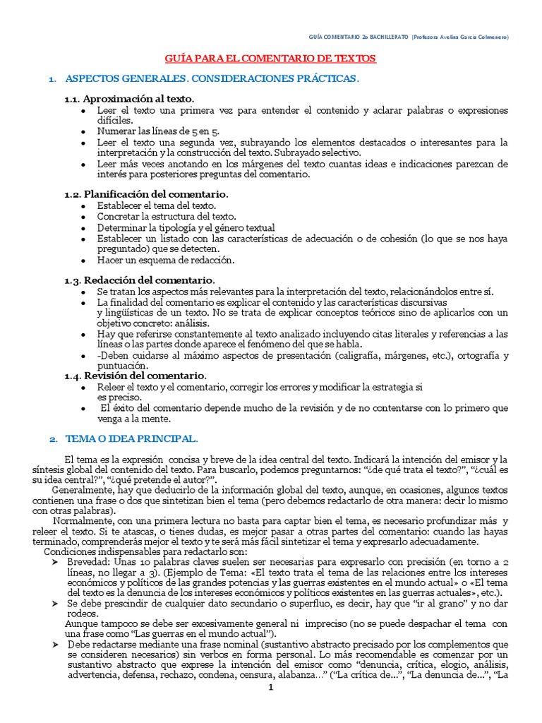 Guía Comentario Evau | PDF | Ensayos | Comunicación humana