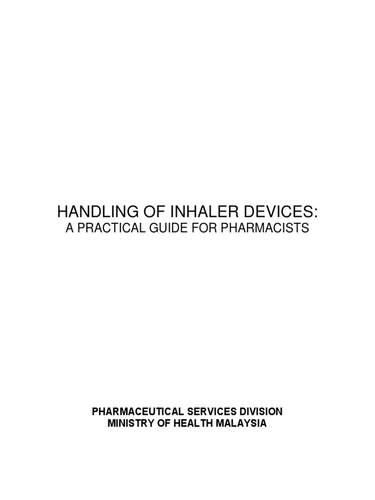 Handling Inhaler Devices Practical Guide Pharmacists 2011 | PDF | Chronic Obstructive Pulmonary ...