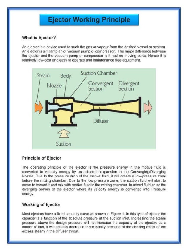 Steam Jet Ejectors | PDF