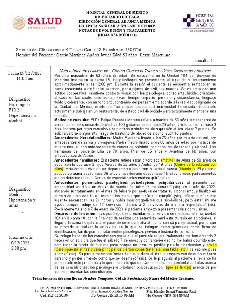 Garcia Martinez Andrei Javier (R) | PDF | Alcoholismo | La dependencia de sustancias