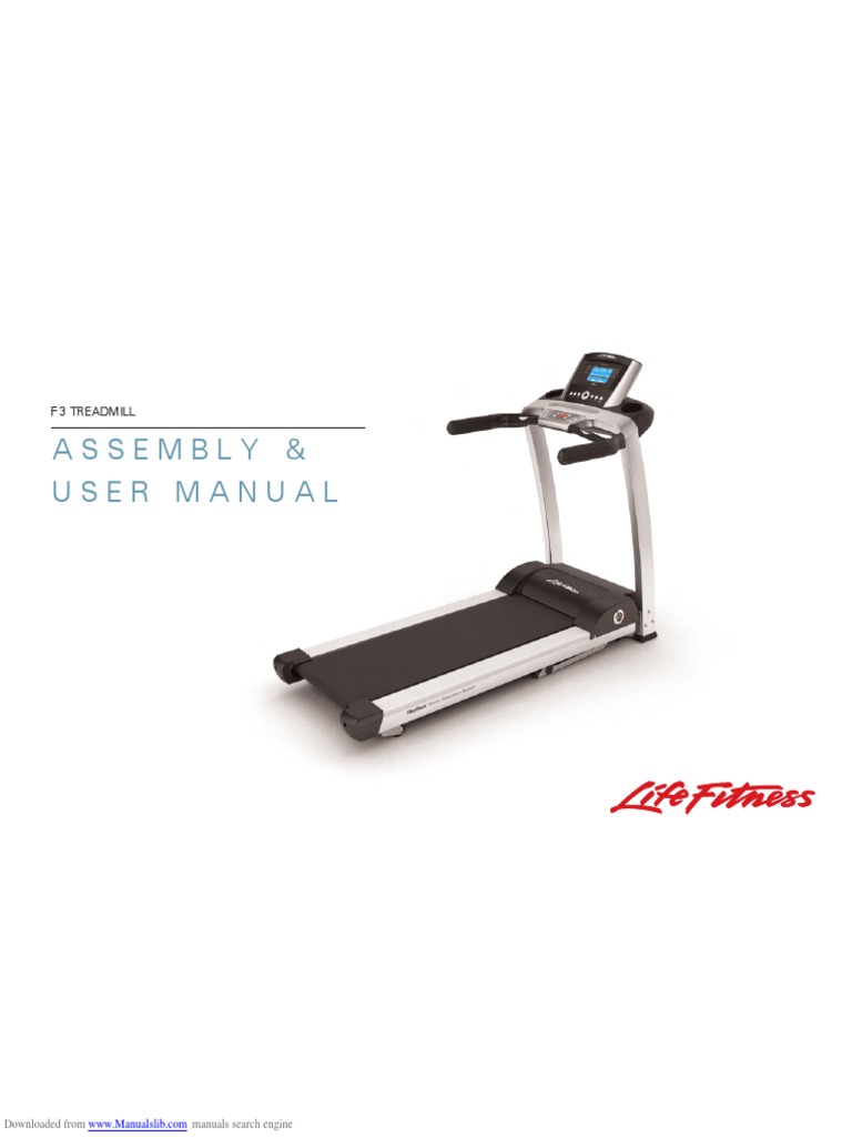 Life Fitness f3 Treadmill | PDF | Ac Power Plugs And Sockets | Treadmill