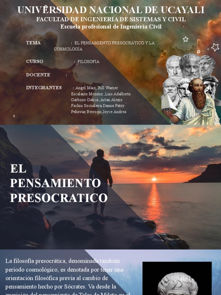 Filosofia Presocratica | PDF | Filosofía griega antigua | Metafísica