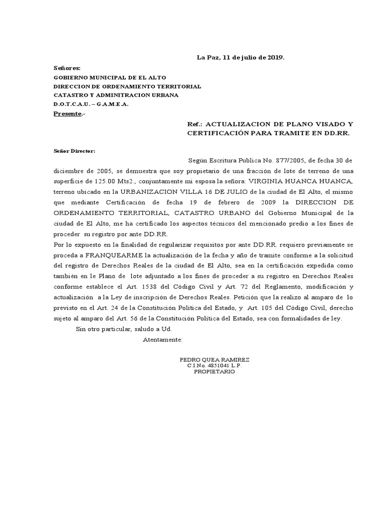 Carta Notariada G.M.E.A. | PDF | Propiedad | Ciencias Políticas