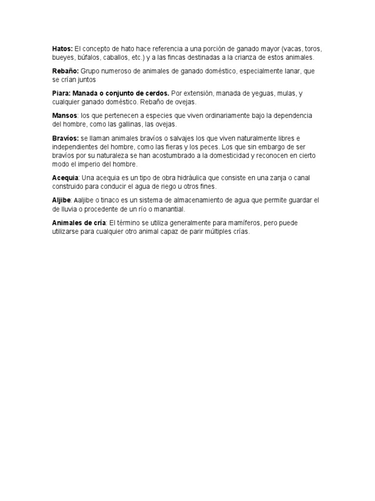 Definición de Hato de Cerdos | PDF