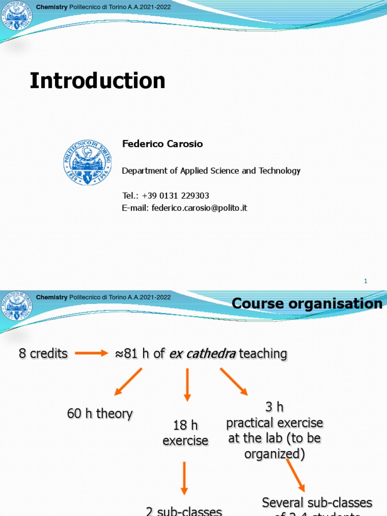Chemistry Course Overview 2021-2022 | PDF | Mixture | Fahrenheit
