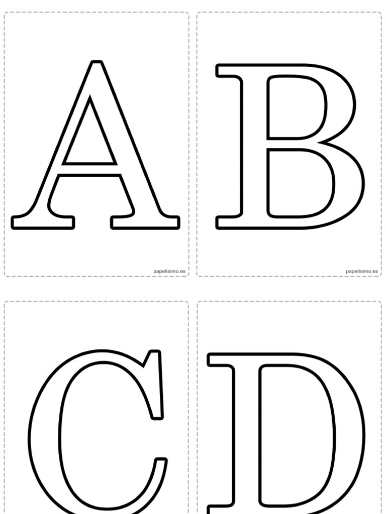 Letras para Imprimir | PDF