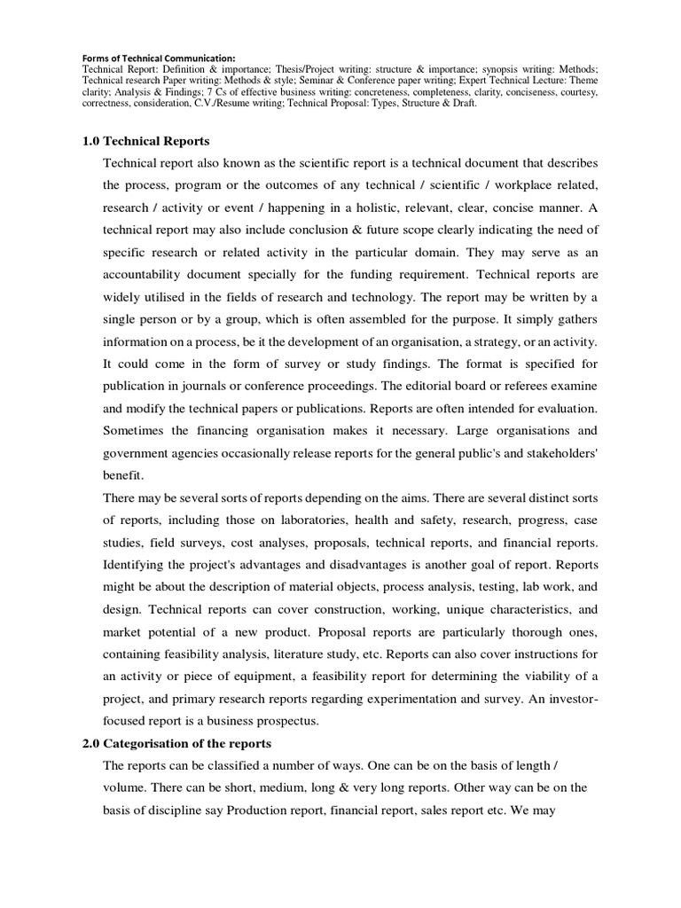 Unit2 Notes | PDF | Memorandum | Feasibility Study