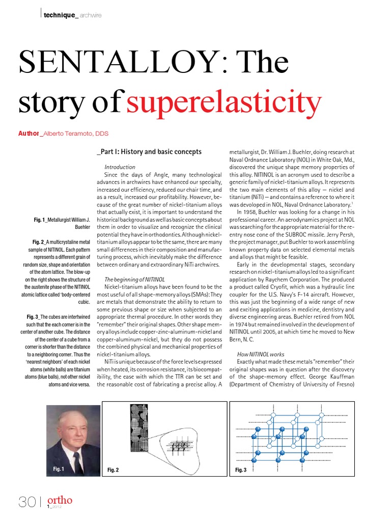 Sentalloy The History of Elasticity | PDF | Shape Memory Alloy ...