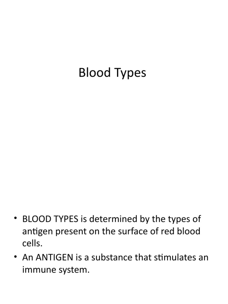 Blood Types | PDF