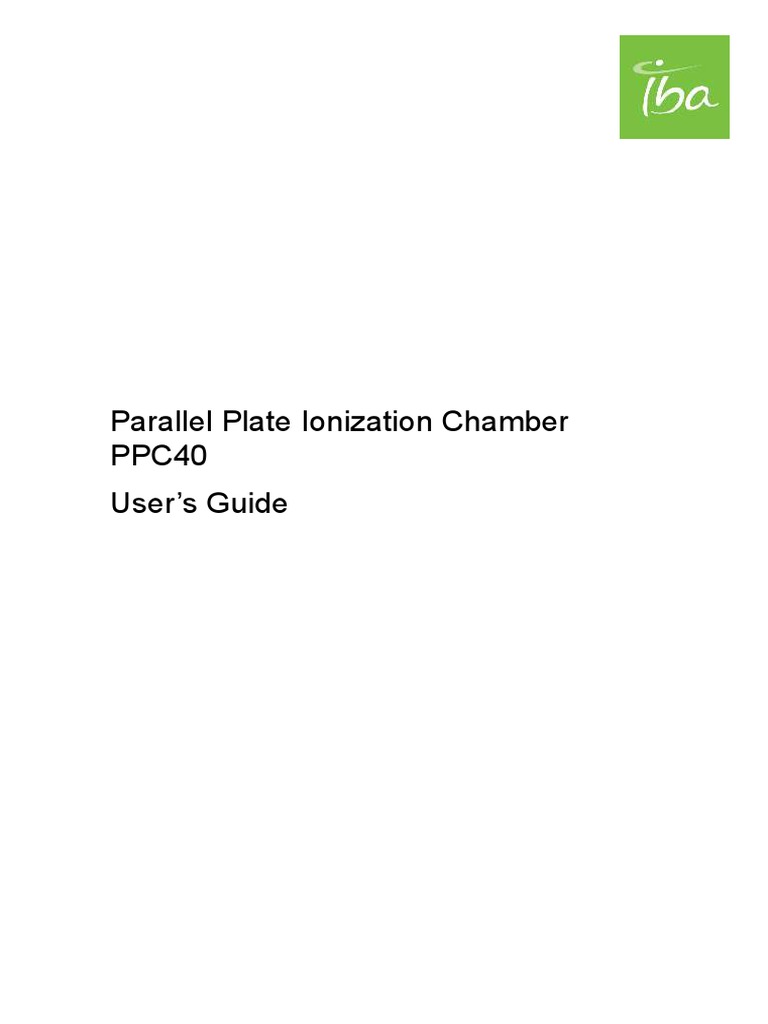 P-PPC40-510-001 05 PPC40 User's Guide | PDF | Dosimetry | Absorbed Dose