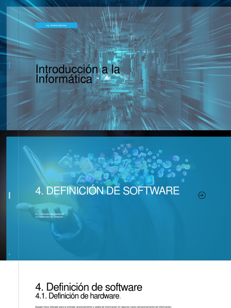 Introducción A La Informática: Ing. Rodolfo Martínez | PDF