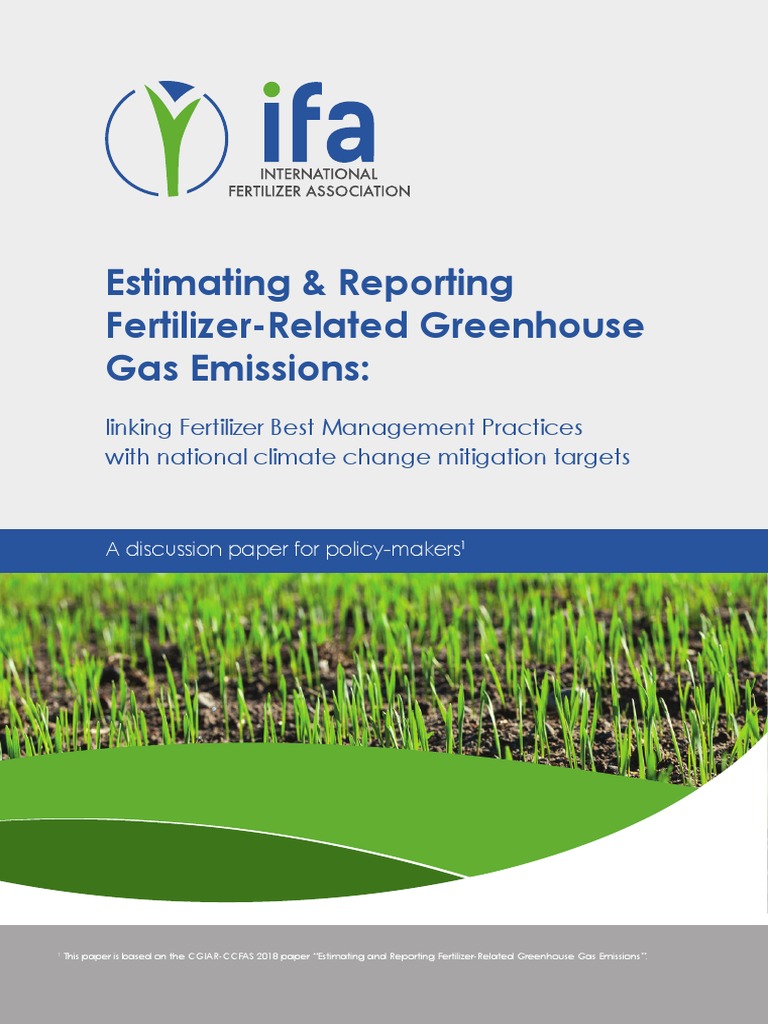 2018 IFA Measuring and Reporting Fertilizer Emissions | PDF ...
